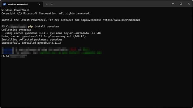Python-SpecView Integration > Install Pymodbus